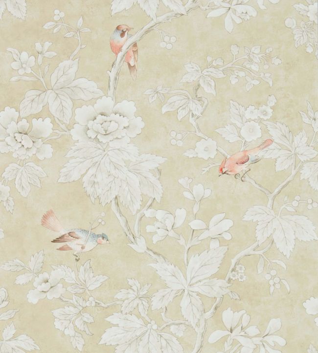 Chiswick Grove Wallpaper in Gold by Sanderson | Jane Clayton