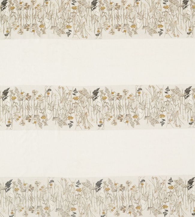 Pressed Flowers Fabric in Sable/Corn by Sanderson | Jane Clayton