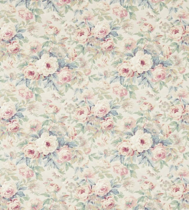 Amelia Rose Fabric in Wedgwood/Rose by Sanderson | Jane Clayton