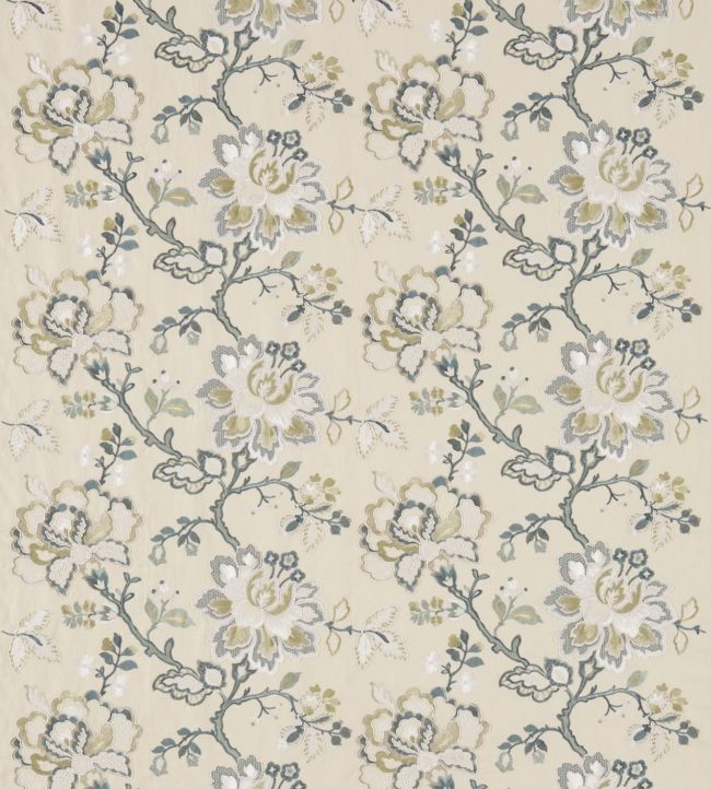 Angelique Fabric in Teal/Manila by Sanderson | Jane Clayton
