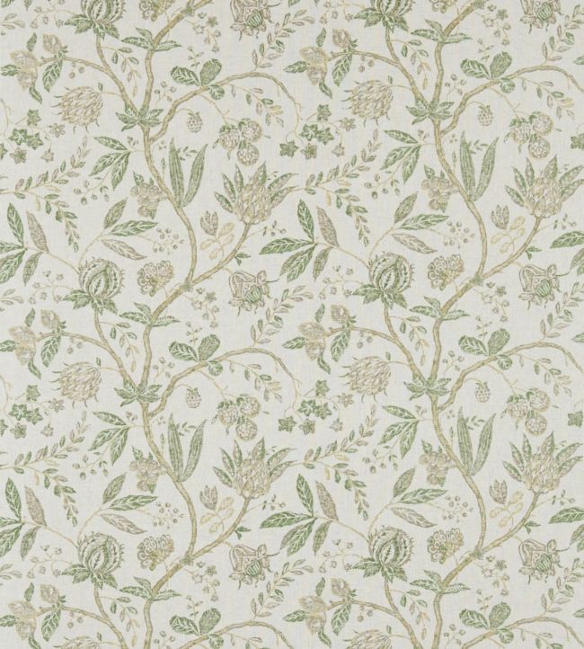 Solaine Fabric in Olive/Pebble by Sanderson | Jane Clayton