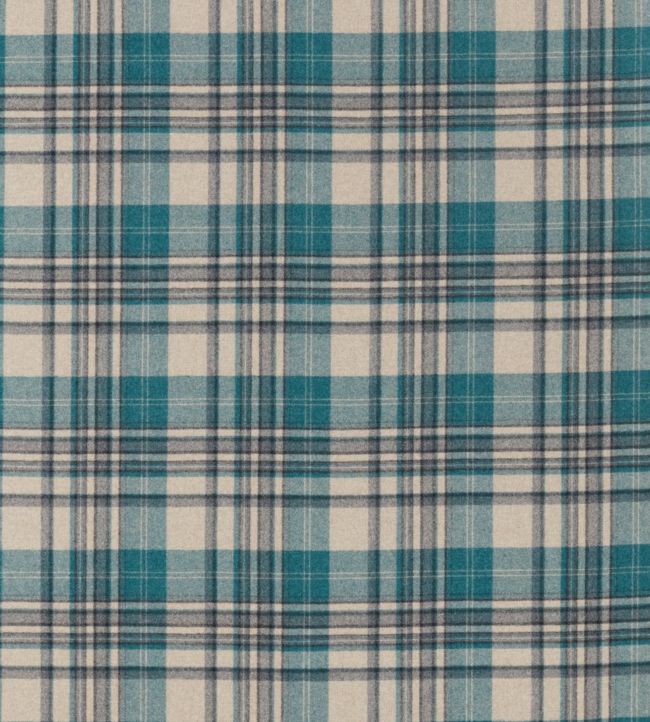 Bryndle Check Fabric in Chasm by Sanderson | Jane Clayton