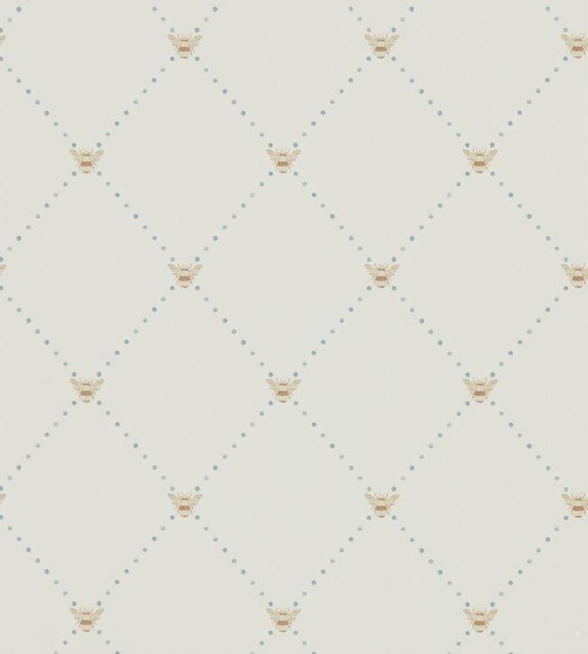 Nectar Wallpaper in Copper/Denim by Sanderson | Jane Clayton