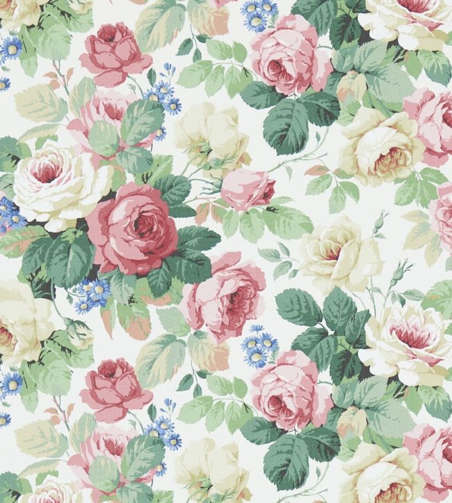 Chelsea Wallpaper in White/Pink by Sanderson | Jane Clayton
