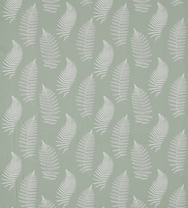 Fern Embroidery Fabric by Sanderson in Mist | Jane Clayton