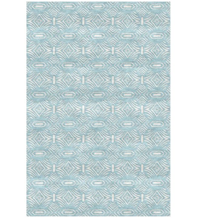 Sanganer Rug in Duck Egg by William Yeoward | Jane Clayton