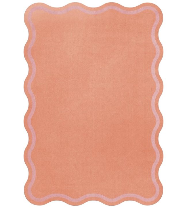 Scallop Rug in Watermelon Pink by Layered | Jane Clayton