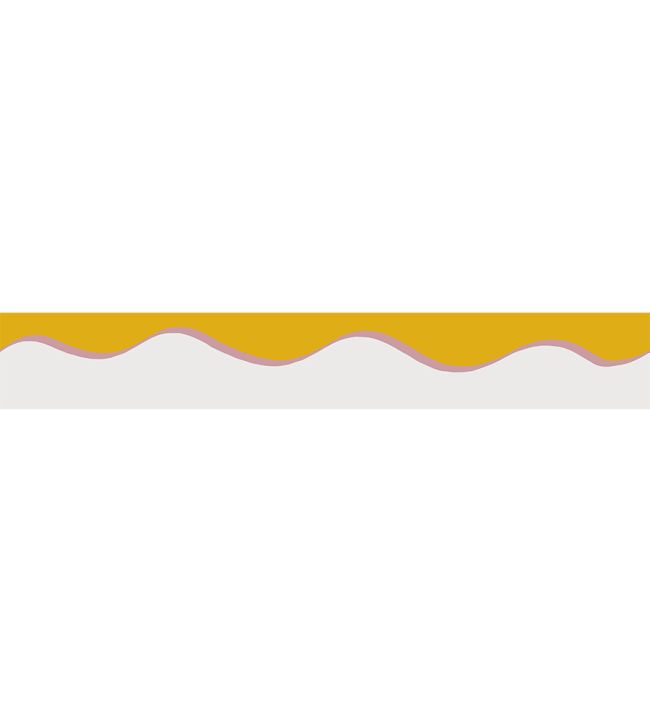 Scroll Border 5cm Wallpaper in Saffron by Parker & Jules | Jane Clayton