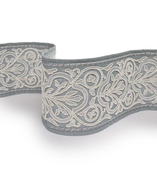 Scrollwork Trimmings in Lovat Blue by James Hare | Jane Clayton