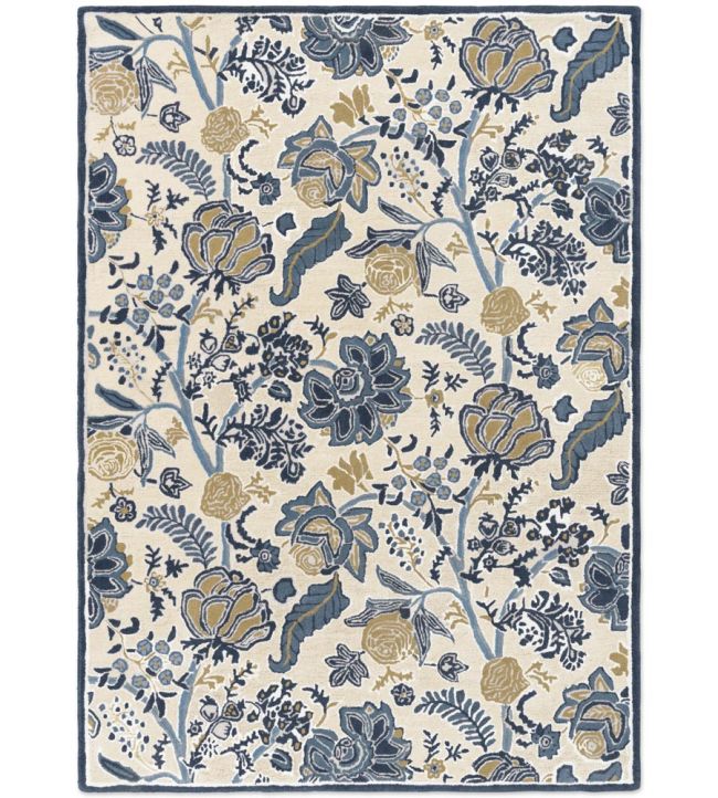 Shalimar Rug in China Blue by Sanderson | Jane Clayton