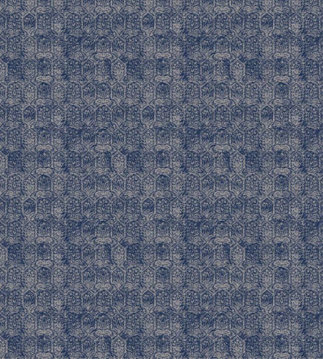 Simla Fabric in Indigo by Warwick | Jane Clayton