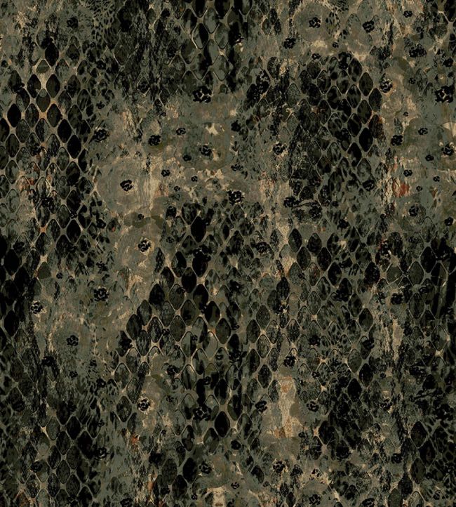 Snake Fabric in Camouflage by Arley House | Jane Clayton