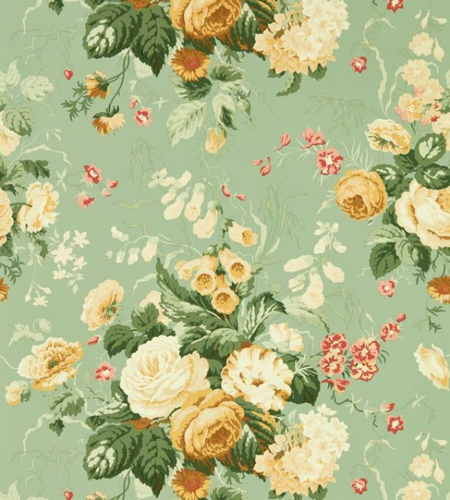 Stapleton Park Wallpaper in Sage/Honey by Sanderson | Jane Clayton