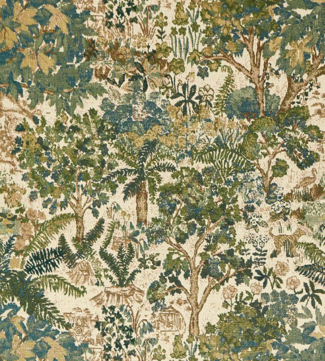 Stumpery Tapestry Fabric in Fern by Sanderson | Jane Clayton