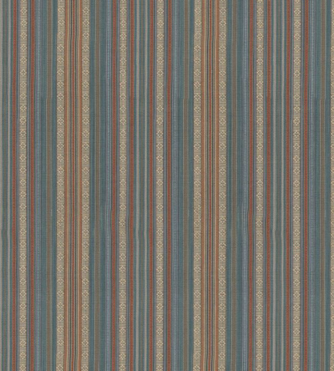 Symington Stripe Fabric in Teal by GP & J Baker | Jane Clayton