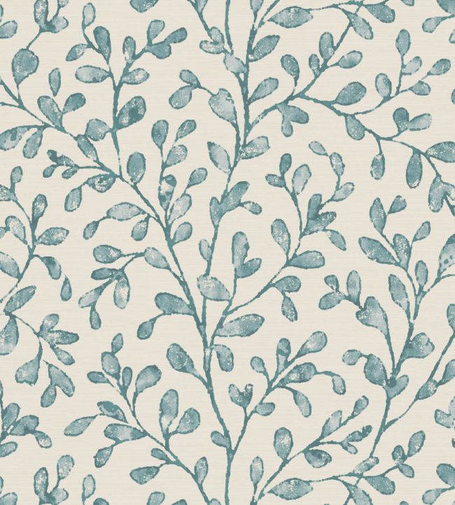 Taree Wallpaper in Teal by The Pure Edit | Jane Clayton