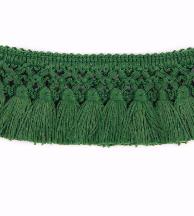Teepee Fringe Trimmings in Verde by Christopher Farr Cloth | Jane Clayton
