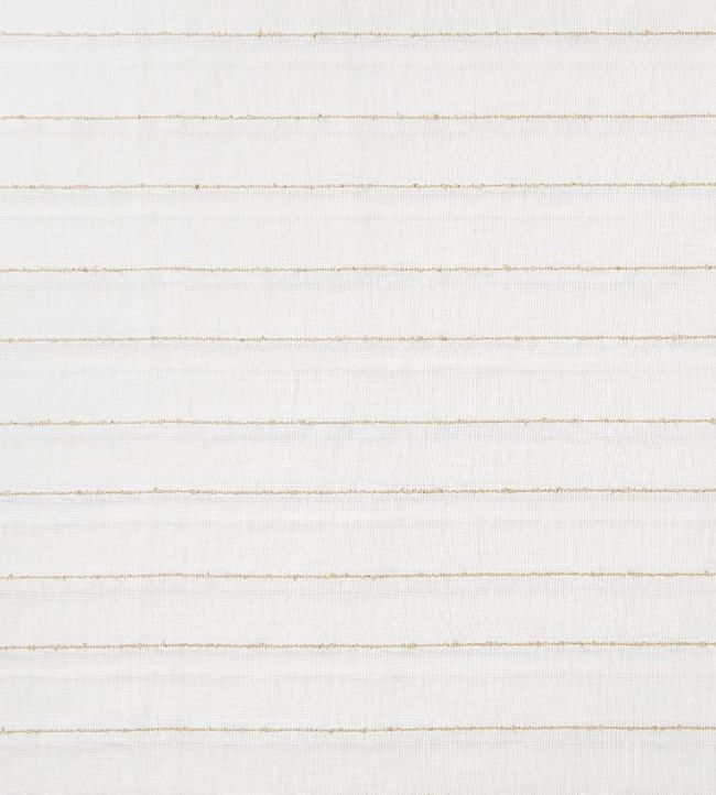 Textured Stripe Sheer Linen Fabric in Natural/White by Volga Linen ...