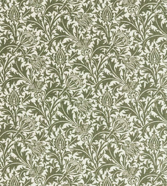 Thistle Weave Outdoor Fabric in Nettle by Morris & Co | Jane Clayton