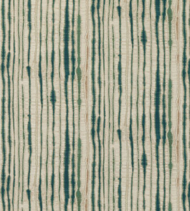 Linear Fabric by Threads in Teal | Jane Clayton