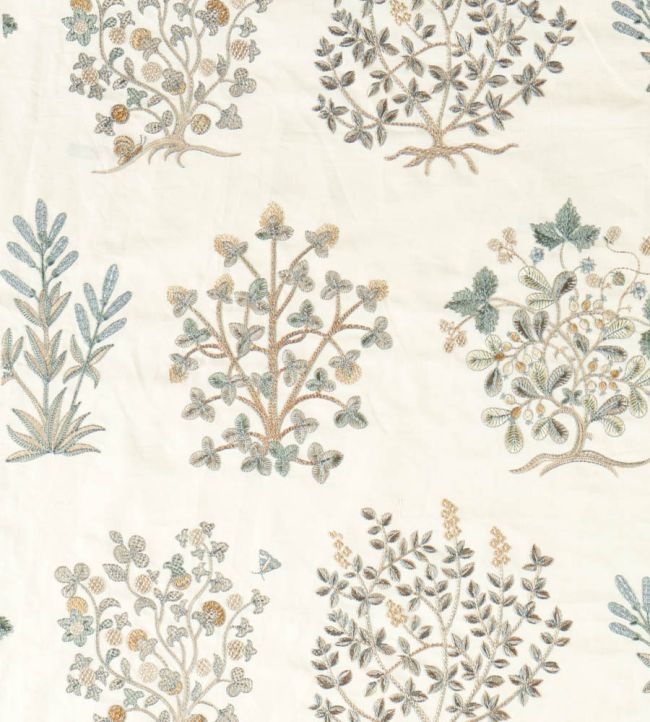 Thyme Walk Fabric in Mineral/Parchment by Sanderson | Jane Clayton