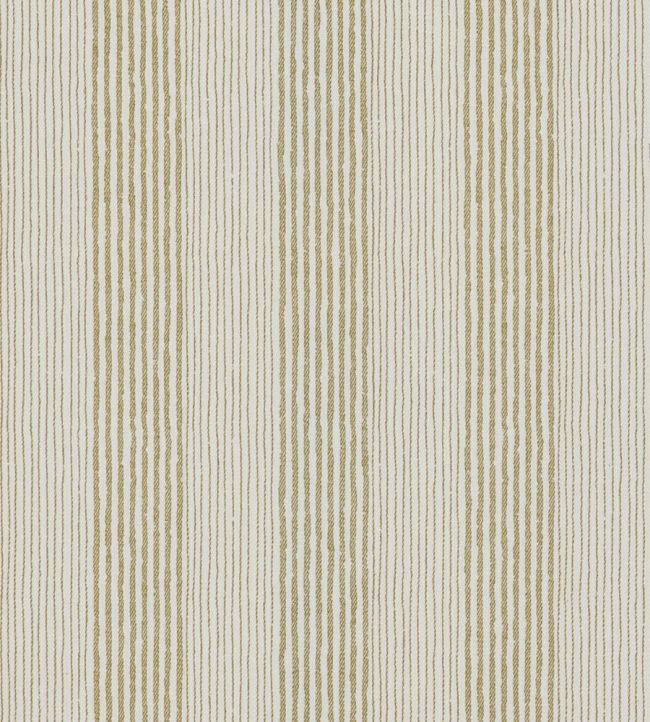 Ticking Fabric in Green by Fermoie | Jane Clayton