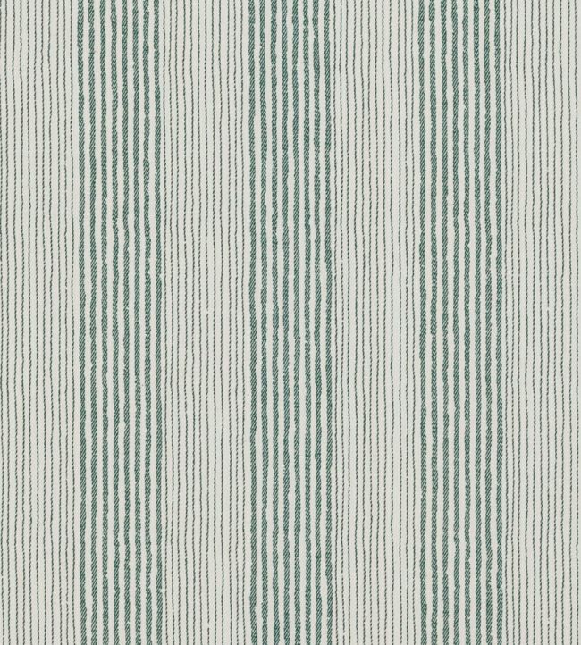Ticking Fabric in Moss by Fermoie | Jane Clayton