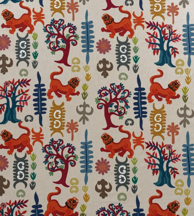 Tiger Tree Fabric in Multi by Andrew Martin | Jane Clayton