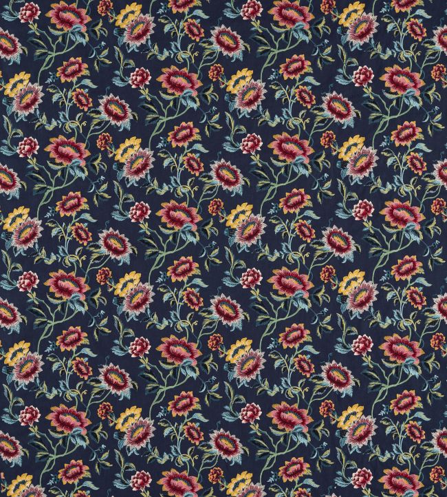 Tonquin Embroidery Fabric in Midnight by Clarke & Clarke | Jane Clayton