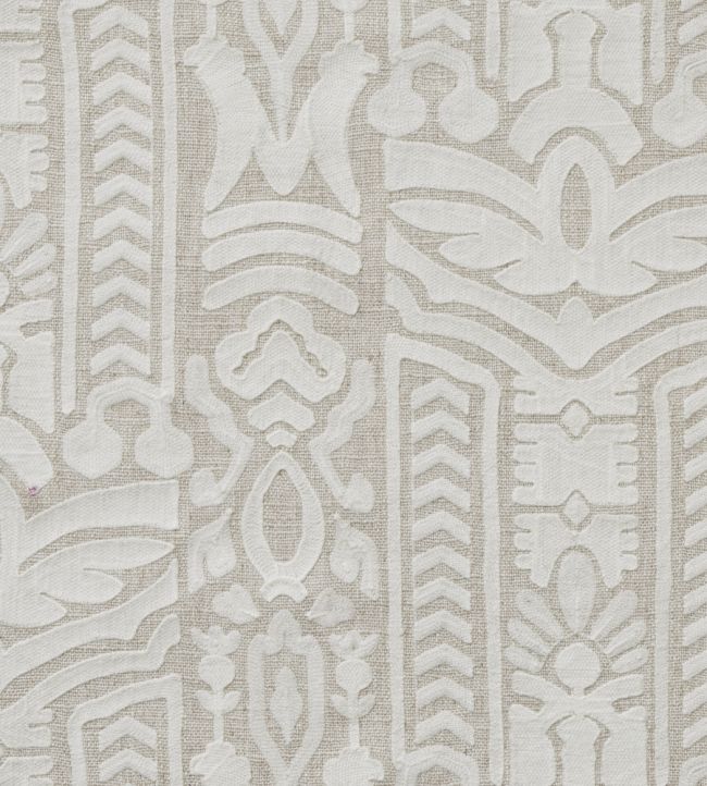 Totem Fabric in Ivory by Andrew Martin | Jane Clayton