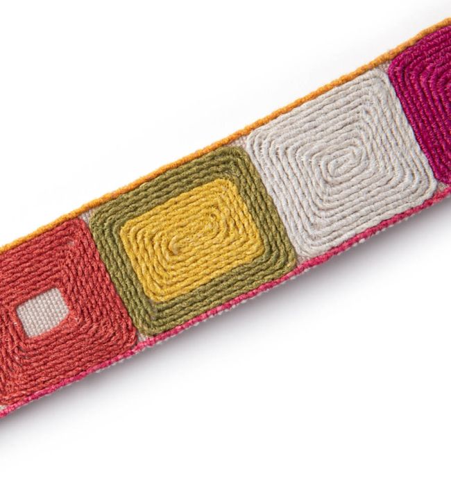 Totum Border Trimmings in Hot Pink by Christopher Farr Cloth | Jane Clayton