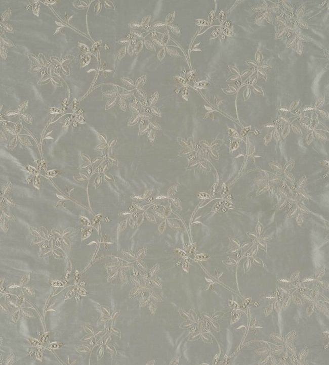 Trailing Tree Silk Fabric in Grey by James Hare | Jane Clayton