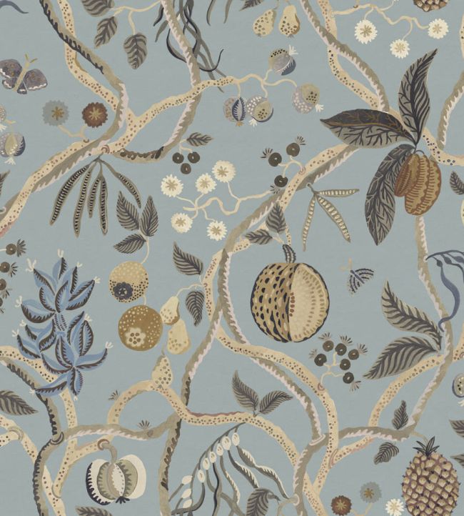 Tree of Life Wallpaper mural in Light Blue by Sandberg | Jane Clayton