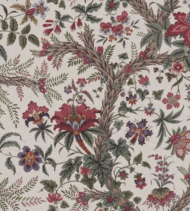 Tree Of Life Fabric in Sienna by Warner House | Jane Clayton