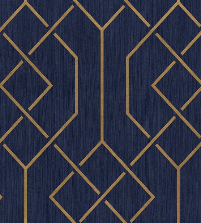 Trellis Wallpaper in Ultramarine by Coordonne | Jane Clayton