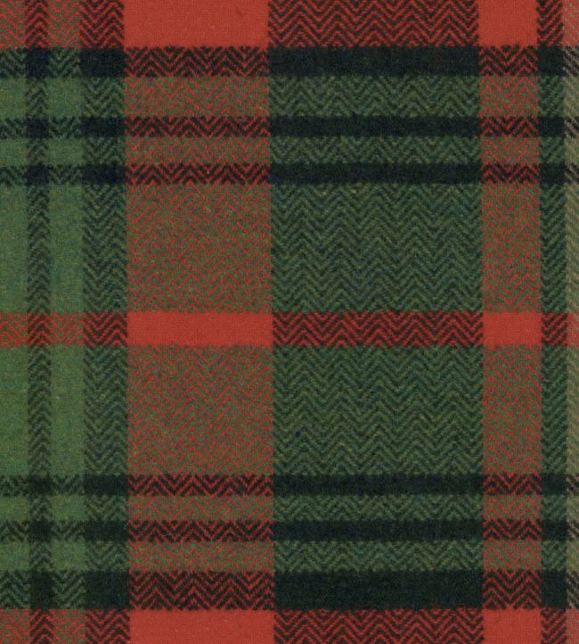 Tyrolean Plaid Fabric in Black/Red/Green by MINDTHEGAP | Jane Clayton