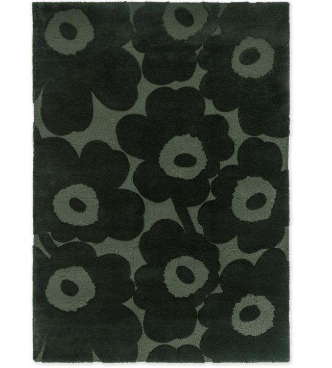 Unikko Rug in Dark Green by Brink & Campman | Jane Clayton