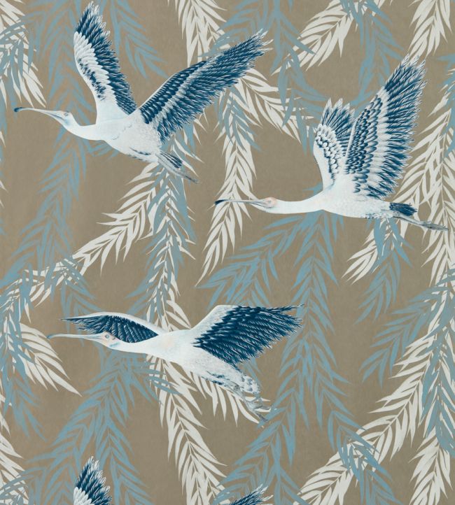 Valentina Wallpaper in Exhale / Ink by Harlequin | Jane Clayton