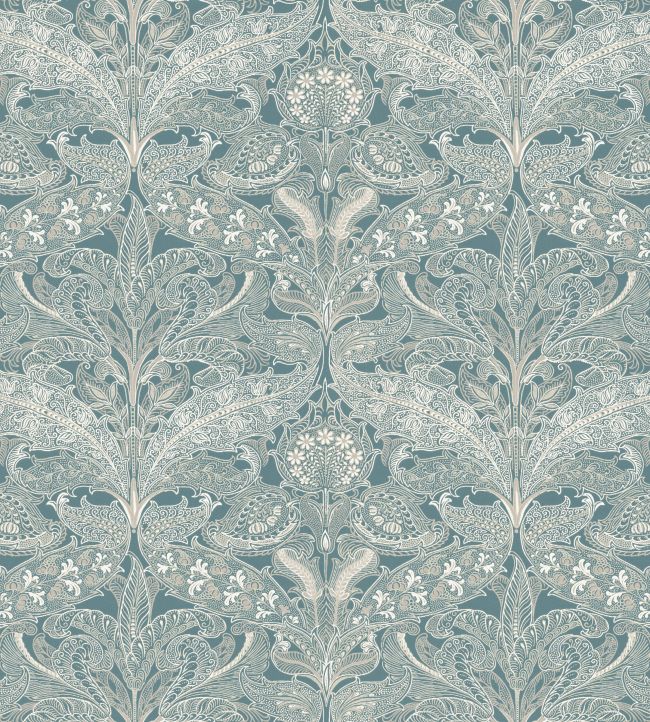 V&A Lacewing Fabric in Duck Egg by Arley House | Jane Clayton