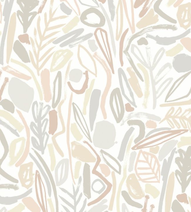 Verdure Wallpaper in Parchment by Ohpopsi | Jane Clayton