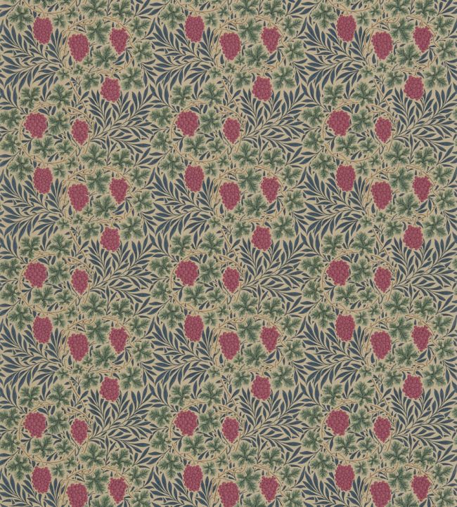 Vine Fabric in Russet/Heather by Morris & Co | Jane Clayton