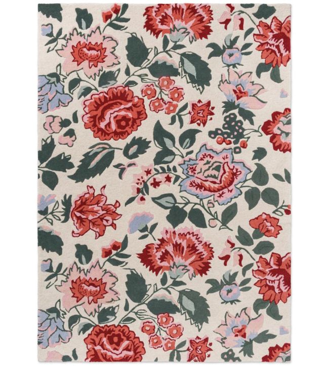 Wendling Floral Rug in Poppy Red by Brink & Campman | Jane Clayton