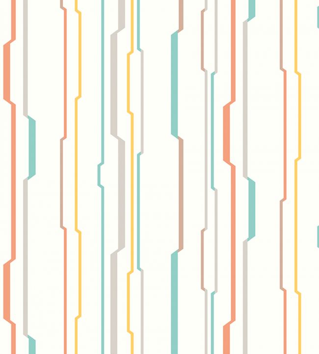 Wibble Wobble Wallpaper in Dandelion by Ohpopsi | Jane Clayton