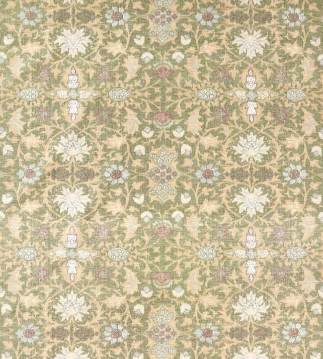 Wilton Warp Print Fabric in Forest by Morris & Co | Jane Clayton