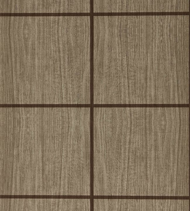 Wood Blocks Wallpaper in Walnut/Gloss by Harlequin | Jane Clayton