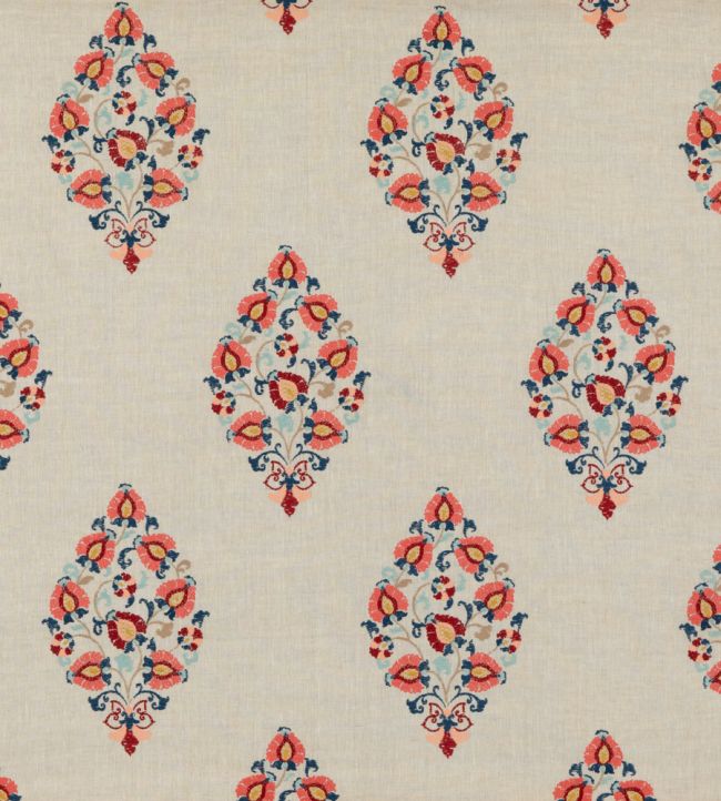 Wooton Fabric in Red/Blue by GP & J Baker | Jane Clayton