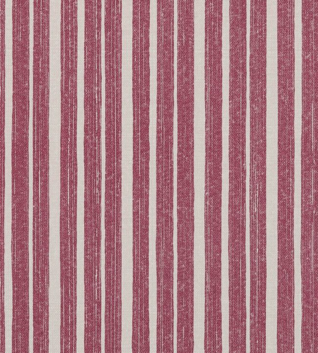 York Stripe Outdoor Fabric in Fuschia by Fermoie | Jane Clayton