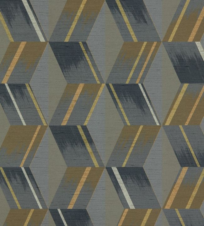 Rhombi Wallpaper in Anthracite by Zoffany | Jane Clayton