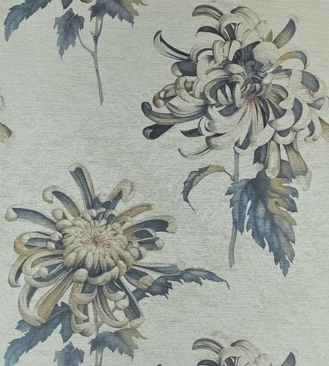 Evelyn Wallpaper in Tigers Eye/Bluestone by Zoffany | Jane Clayton