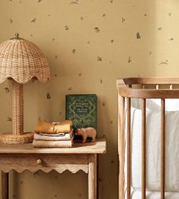 Bambis Wallpaper in Mustard by Coordonne | Jane Clayton